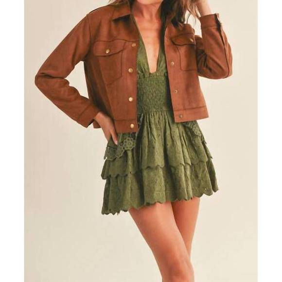 Reset By Jane | Jackets & Coats | New Reset By Jane Dakota Faux Suede Jacket In Cinnamon | Poshmark